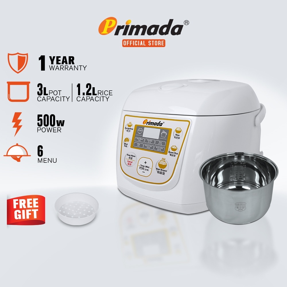 PRIMADA, Smart Rice Cooker PSCL301 | Watsons Malaysia