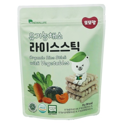 RENEWALLIFE, RENEWALLIFE Organic Rice Stick - Vegetables 20g | Watsons ...