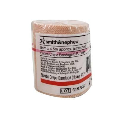SMITH & NEPHEW, Elastic Crepe Bandage (Heavy) 5CM X 4.5M 1s | Watsons ...