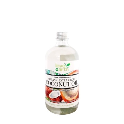 LOVE EARTH, Organic Extra Virgin Coconut Oil 480ml | Watsons Malaysia