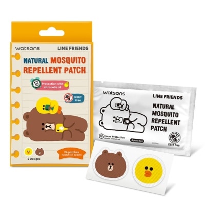 WATSONS, Line Friends Mosquito Repellent Patch 24s | Watsons Malaysia