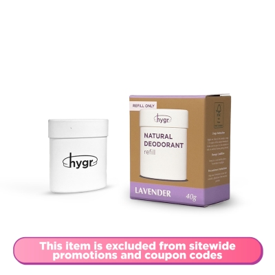 HYGR, Natural Deodorant in Lavender Refill 40g | Watsons Malaysia