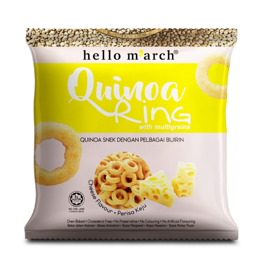 HELLO MARCH, Quinoa Ring Cheese Flavour 30g | Watsons Malaysia