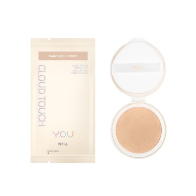 Y.O.U, Cloud Touch Dreamy-fit Lasting Mesh Cushion Refill N402 Shell ...