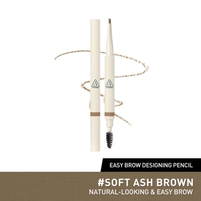 3CE, Easy Brow Designing Pencil Soft Ash Brown | Watsons Malaysia