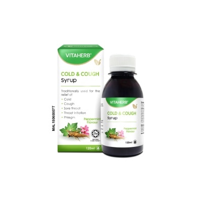 VITAHERB, Cold & Cough Syrup Adults 120ml | Watsons Malaysia