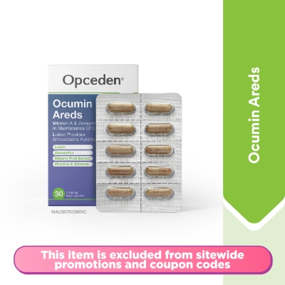 OPCEDEN, Ocumin Areds 330mg 30s | Watsons Malaysia