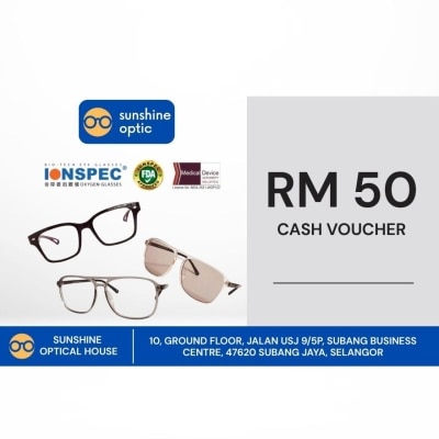 SUNSHINE OPTICAL HOUSE, Sunshine Optic RM50 Voucher | Watsons Malaysia