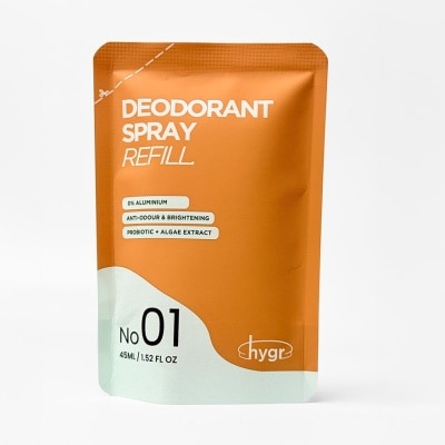 HYGR, HYGR Natural Deodorant Spray Refill 45ML | Watsons Malaysia