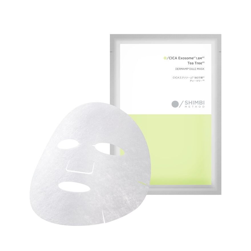 SHIMBI METHOD, Dermamp'oule Mask CICA Exosome 1.8M, Tea Tree 3 Sheet ...