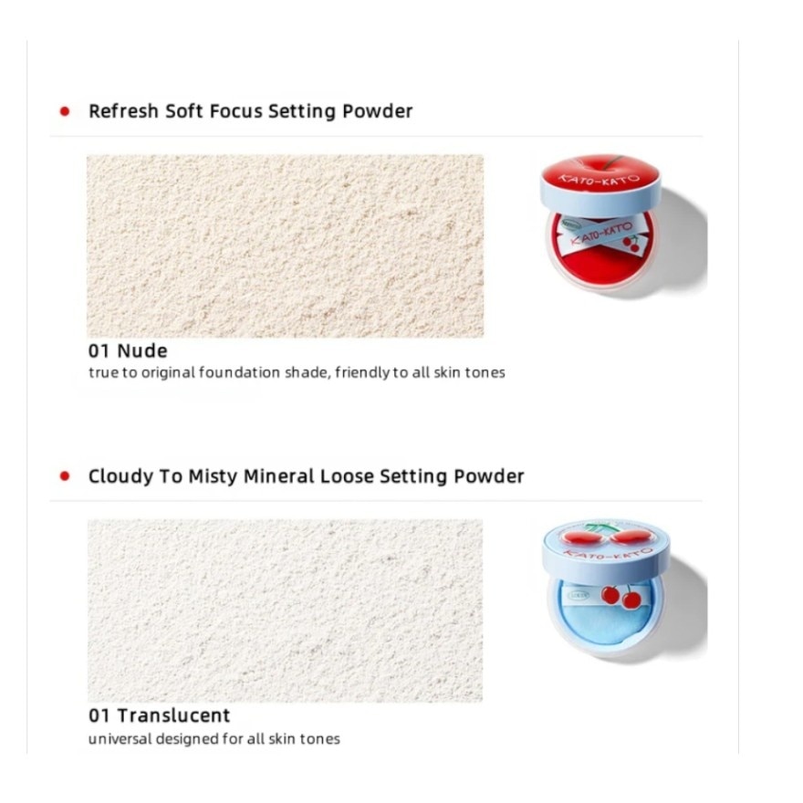 KATO-KATO, Cloudy to Misty Loose Setting Powder Oil Control 6.5g ...