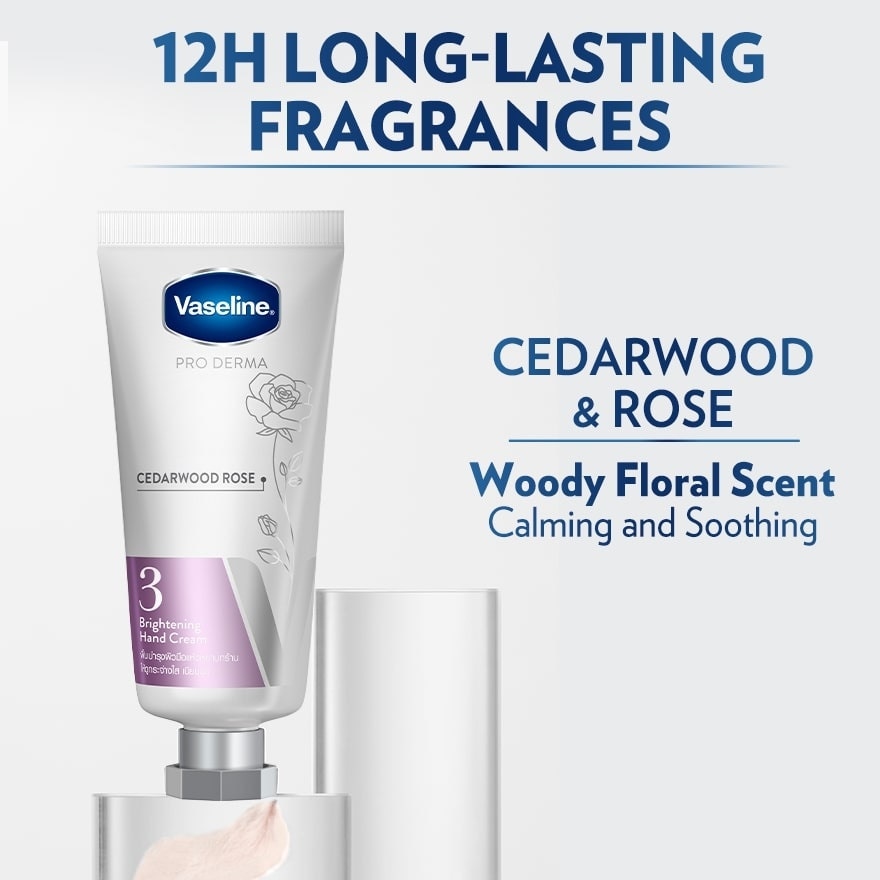 VASELINE, Pro Derma Cedarwood Rose Brightening No.3 Hand Cream 37ml ...