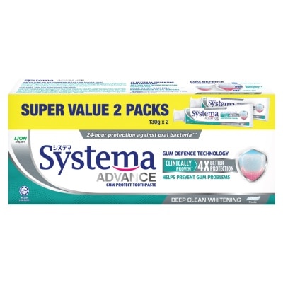 SYSTEMA, Toothpaste Advance Deep Clean 2x130g | Watsons Malaysia