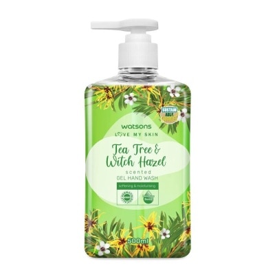 WATSONS, TEA TREE & WITCH HAZEL SCENTED GEL HAND WASH | Watsons Malaysia