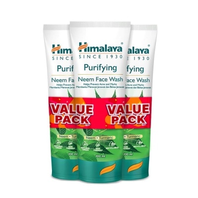 HIMALAYA, Purifying Neem Face Wash 3x100ml | Watsons Malaysia