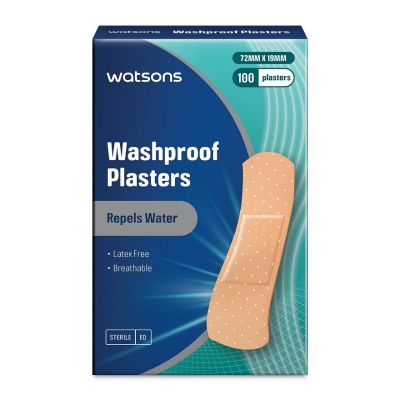 WATSONS, Washproof Breathable Plasters 100's | Watsons Malaysia