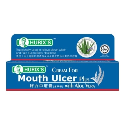 HURIX'S, Cream For Mouth Ulcer Plus with Aloe Vera 5g | Watsons Malaysia
