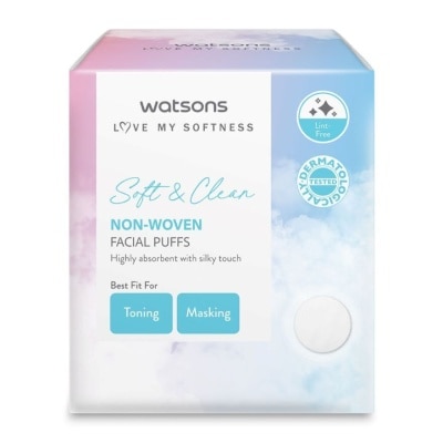 WATSONS, Premium Non Woven Facial Puffs 180's | Watsons Malaysia