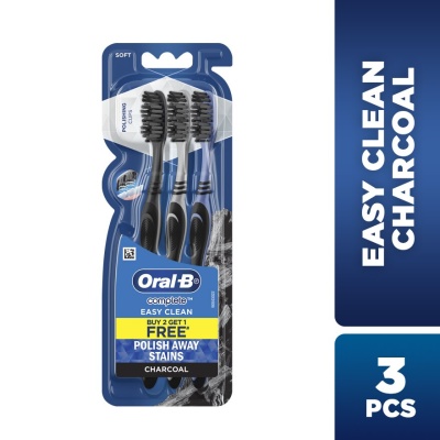 ORAL-B, Easy Clean Charcoal Toothbrush 3S | Watsons Malaysia