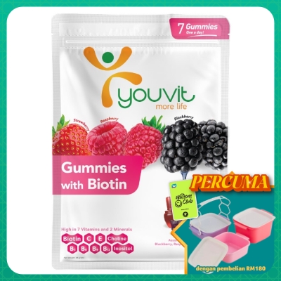 YOUVIT, Beauty Biotin Gummies 7's | Watsons Malaysia