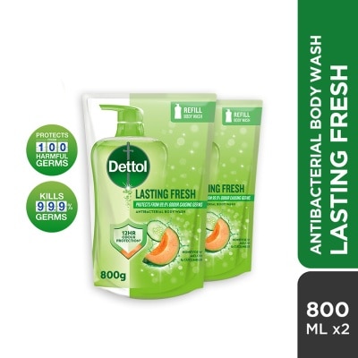 DETTOL, Body Wash Lasting Fresh Honeydew Melon & Cucumber Refill Value ...