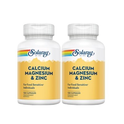 SOLARAY, SOLARAY CAL MAG ZINC 2X120S | Watsons Malaysia