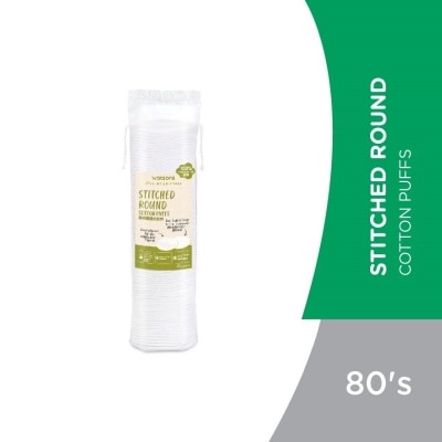 WATSONS, Stitched Round Cotton Puffs 80s | Watsons Malaysia