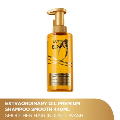 L'OREAL PARIS ELSEVE, Extraordinary Shampoo Smooth 440ml | Watsons Malaysia