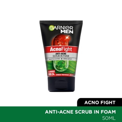 GARNIER MEN, Acno Fight Anti-Acne Foam 50ml | Watsons Malaysia